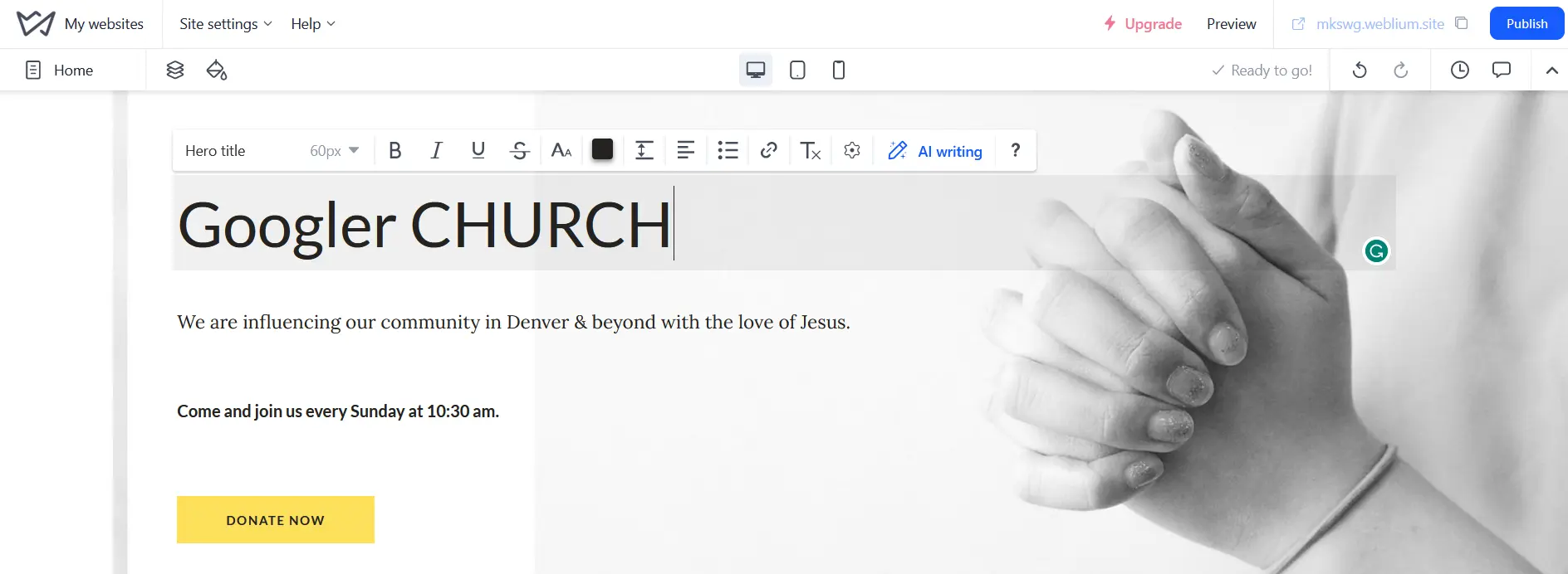 How to Create a Church Website for Free🏛️2025 Guide